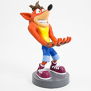 Exquisite Gaming: Crash Bandicoot Trilogy - Original Mobile Phone & Gaming Controller Holder, Device Stand, Cable Guys, Licensed Figure