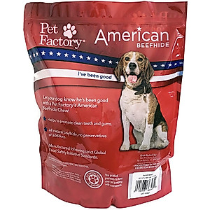 Pet Factory American Beefhide Chips Dog Chew Treats - Chicken Flavor, 32 oz