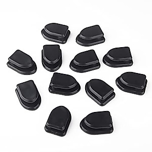 TiSuit 12 Pack Sticky Hooks Multifunctional for Car Dashboard Wall Hanging Hooks USB Cable Organizer Keys Purse Bathroom Kitchen