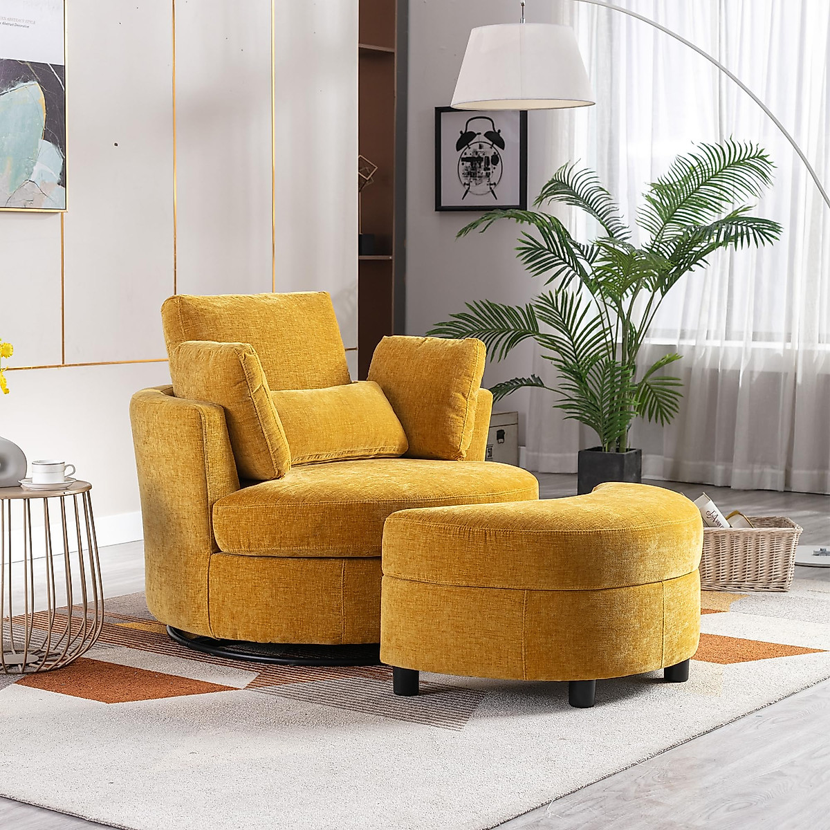 63"/78.7" Extendable Dining Table with Butterfly Leaf, High Gloss Lacquer Coating and Pedestal Base in White/Chrome