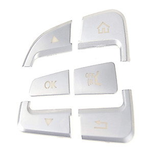 EKoKim Car Styling Steering Wheel Button Covers Trim Stickers Compatible with Mercedes Benz GLC A C Class W205 X253 CLA C177 GLA X156 Accessories