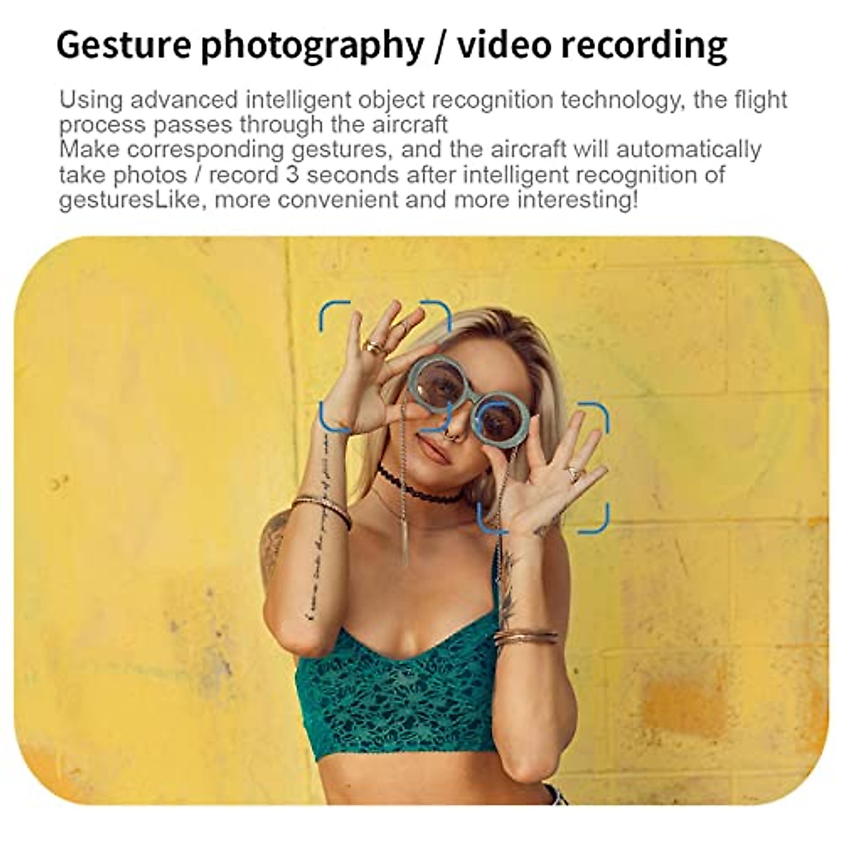 Usbinx Life Drone with Dual 4K HD FPV Camera, F195 Pro Aerial Photography with WiFi FPV, One Key Return, Gesture Control, Optical Localization, Smart Obstacle Avoidance, Best