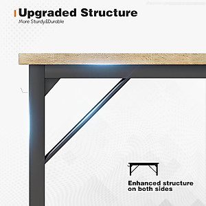 Shahoo 32 inch Computer Desk Modern Simple Style Woodern Table with Storage Bag and Hook for Home, Office, Study, Writing, Nature