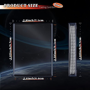 Zonon 12 Pieces Clear Deck Case, Card Organizer Compatible with MTG TCG Plastic Playing Card Case Trading Card Collection Card Box Holder for Game Cards Storage