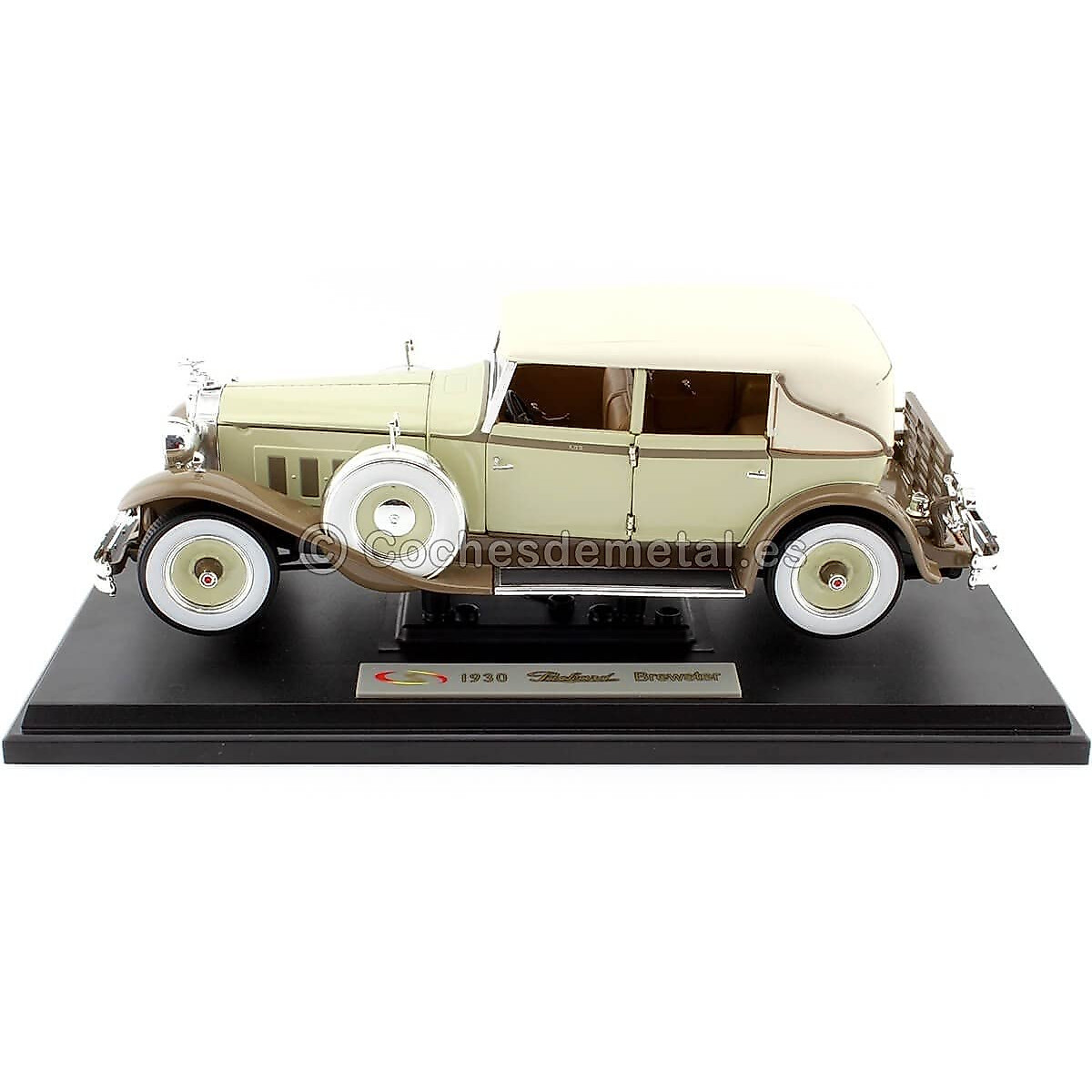 1930 Packard Brewster Tan and Coffee Brown 1/18 Diecast Model Car by Signature Models 18103