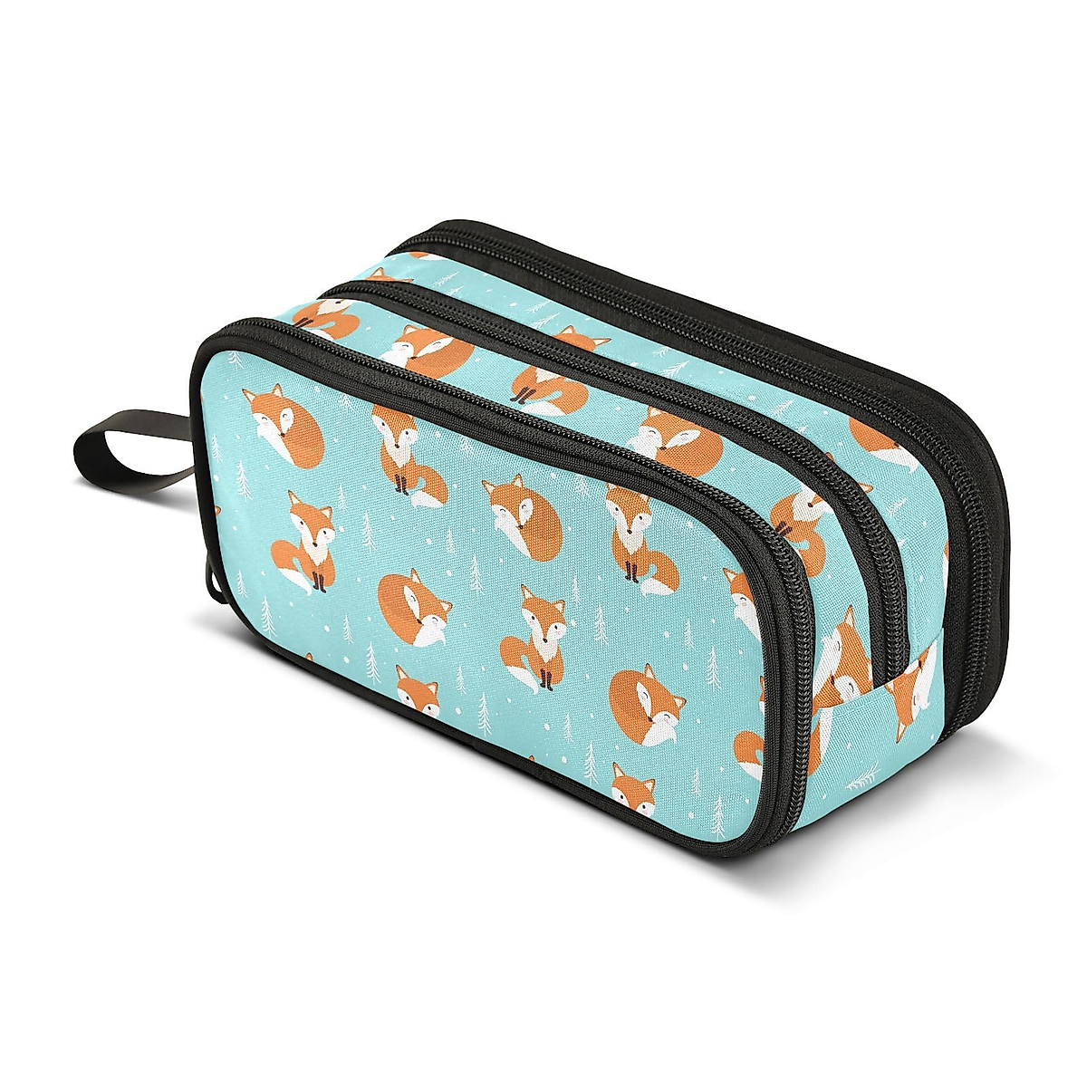 J JOYSAY Fox Pencil Case Large Big Capacity Pencil Bag for Girls Boys Storage Marker Box Stationery Pencil Box for Adults School Teen
