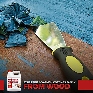 Max Strip Paint & Varnish Stripper 32oz - Paint Stripper for multiple layers of acrylic, latex, oil & water-based paints, varnishes. For wood, metal, masonry, plaster, tile, molding.