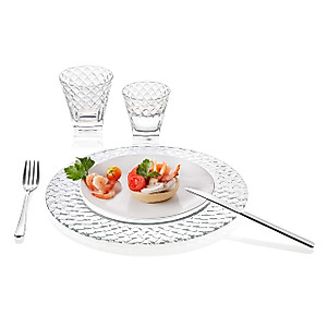 Barski - European Glass - Double Old Fashioned Tumbler Glasses - Uniquely Designed - Set of 6-11.5 oz. - Made in Europe