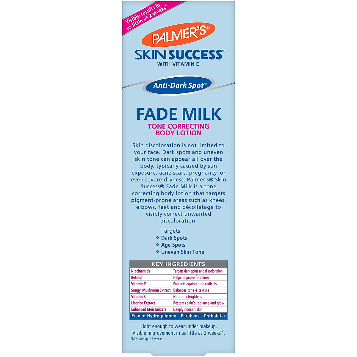 Palmer's Skin Success Anti-Dark Spot Fade Milk Body Lotion, 8.5 Ounce