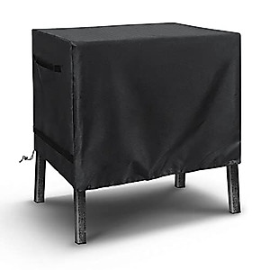 AKEfit Patio Stove Burner Covers, Outdoor Grill Cover for Camp Chef 2 Burners Stove, Heavy Duty Waterproof Protector for EX60LW EX60PP, 32''L x 16''W x 21''H, Black