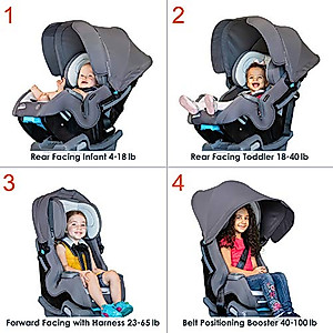 Baby Trend Cover Me 4 in 1 Convertible Car Seat, Vespa , 18.25 Inch (Pack of 1)