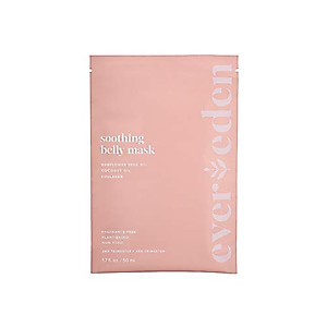 Evereden Soothing Belly Mask - 1 Belly Mask for Pregnant Women 2nd & 3rd Trimester - Hydrating, Nourishing, & Soothing Pregnancy Skin Care Belly Masks - Clean & Vegan Pregnancy & Maternity Products