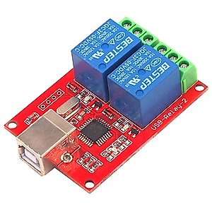 5V USB 2 Channel Relay Module Programmable Computer Control for Smart Home DC 5V