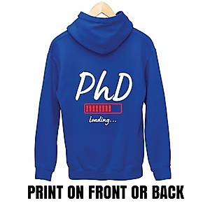Phd Loading humor design Black and Muticolor Unisex Hoodie