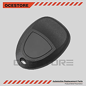 OCESTORE 1 Pcs OUC60270 OUC60221 3 Button Keyless Entry Remote Car Key Fob Replace# 15913420