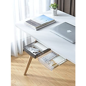 Rg-desk adhesive drawer 2 Pack adhesive desk drawer + triple adhesive | under desk organizer| adhesive pull out drawer | under desk drawer | under desk storage drawers | drawer under desk