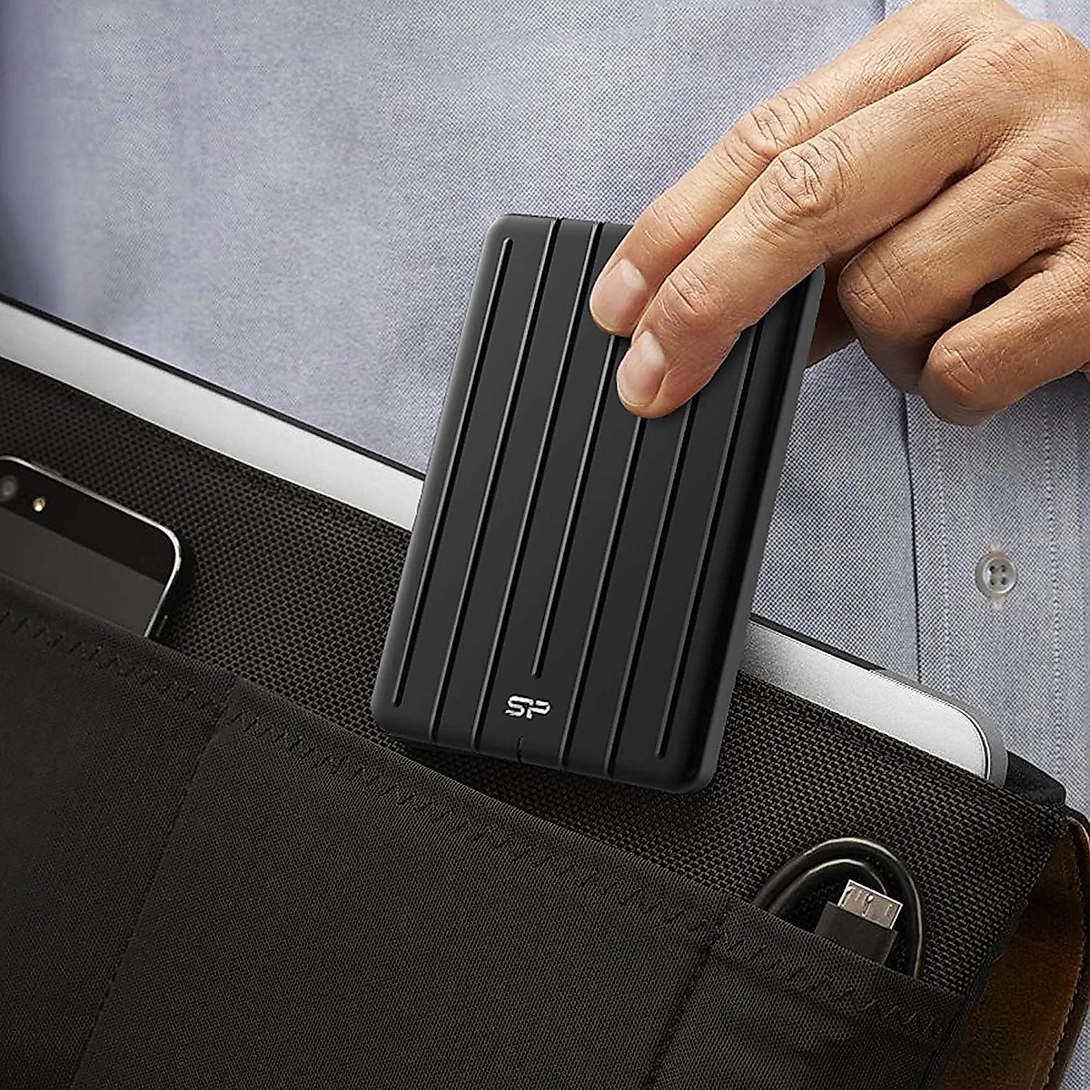 Silicon Power 4TB Rugged Portable External SSD USB 3.2 Gen 2 (USB3.2) with USB-C to USB-C/USB-A Cables B75 Pro