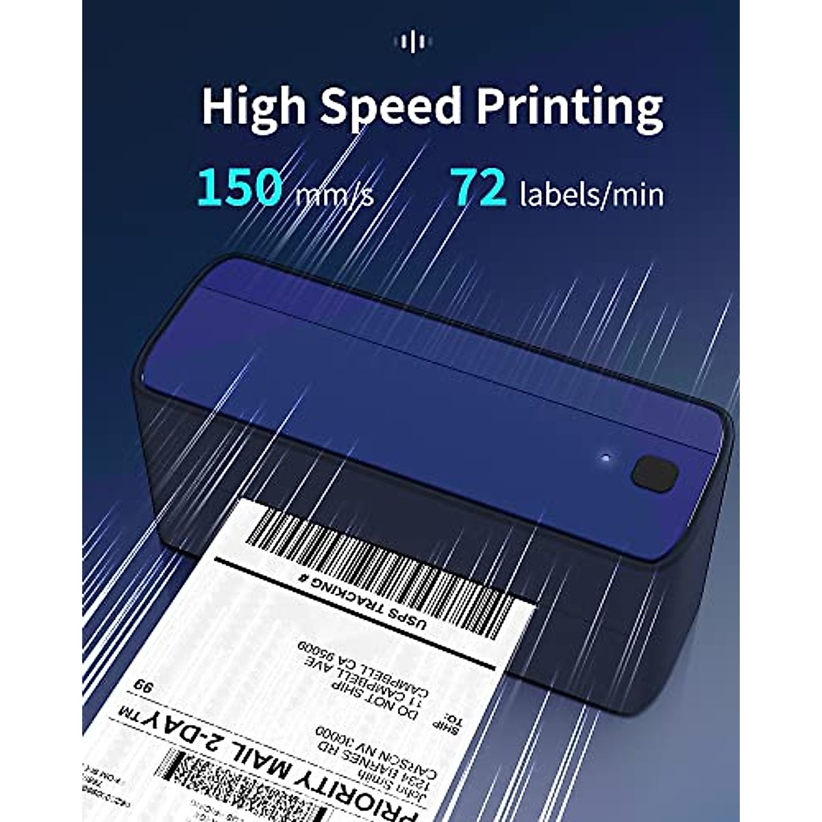 Phomemo Thermal Label Printer, Shipping Label Printer Work with Windows & macOS, 4x6 Label Printer for Shipping Packages, 150mm/s, Compatible with Amazon, Ebay, Esty, Shopify, UPS, FedEx, USPS
