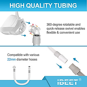Replacement Kit for Wisp, Includes Silicone Fr_AME, Headgear, Tubing and Quick-Release Clips(No Cu_Shion), IBEET Replacement Supplies