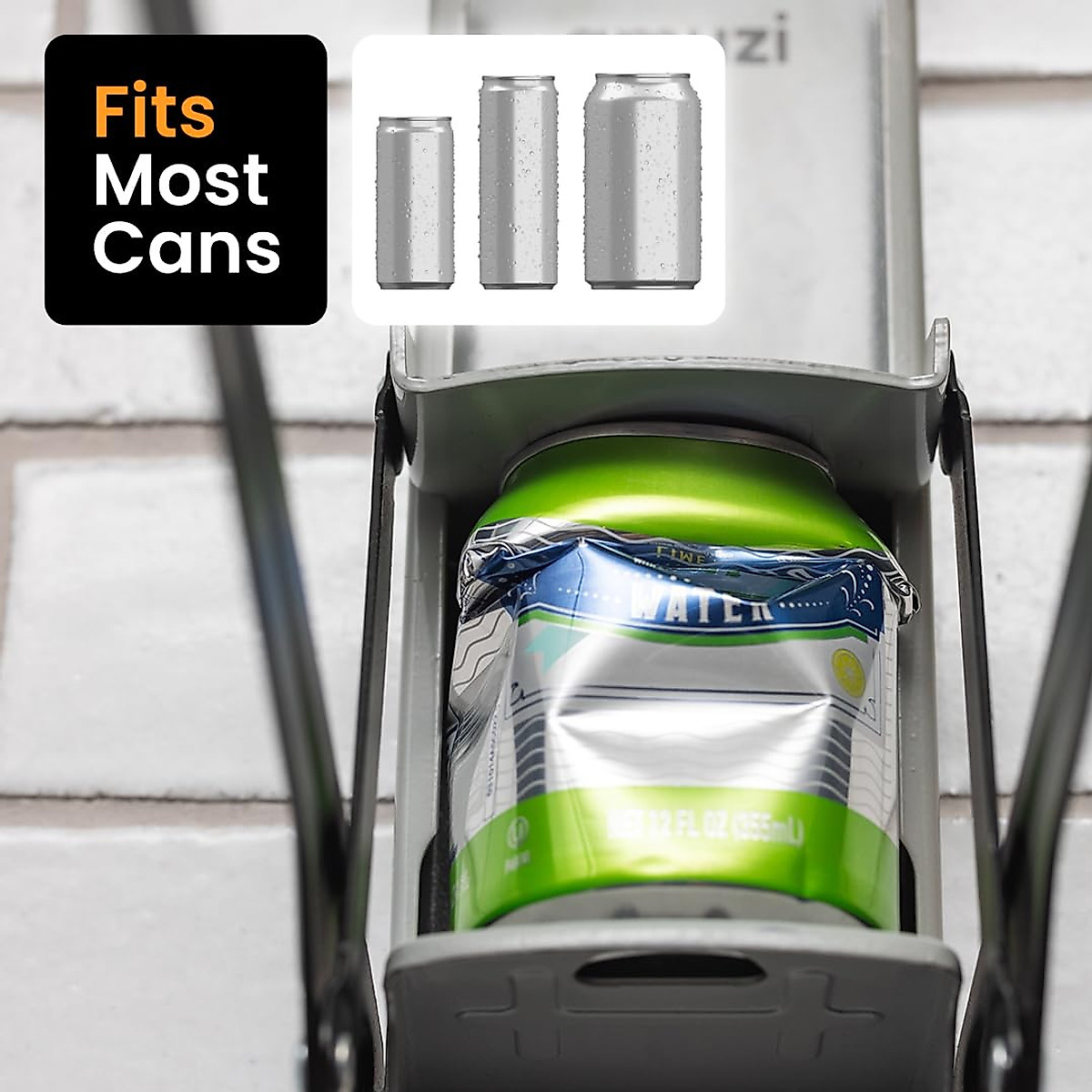 Can Crushers - Wall Mounted Aluminum Can Smasher - Ideal for Garbage Can and Recycling Bin - Outdoor Bar Accessories Must-Have - Home Improvement Essential - Efficient Can Crusher by Amuzi