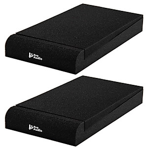 Adam Audio T8V 8-Inch Powered Studio Monitor (2-Pack) Bundle with Isolation Pads (2-Pack) and FocusProAudio Cables (7 Items)