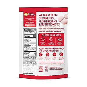 Happy Baby Organic Strawberry Yogurt Snacks, 1 OZ