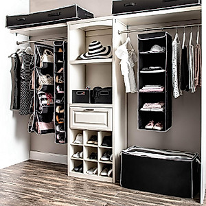 ZOBER Jumbo Storage Bag Organizer (2 Pack) Large Capacity Storage Box with Reinforced Strap Handles, PP Non-Woven Material, Clear Window, Store Blankets, Comforters, Linen, Bedding, Seasonal Clothing