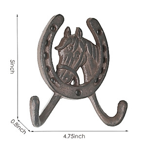 Remenna Cast Iron Decorative Wall Hooks Coats Aprons Hats Towels Hooks Beach Ocean Theme Chic Metal Hooks for Coats, Aprons, Hats, Towels, Pot Holders, More… (Ocean Theme (Set of 3))