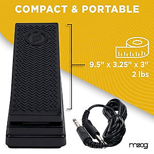 MOOG EP-3 Expression Pedal - Universal Expression Pedal for Keyboards, Synthesizers and Effects Pedals with Polarity Switch