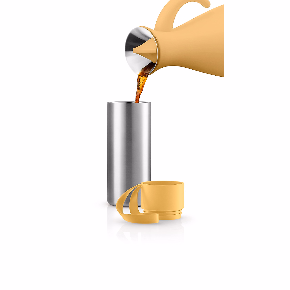 Eva Solo | To Go Cup 12oz | Double walled thermo cup with vacuum | Danish Design, Functionality & Quality | Golden sand
