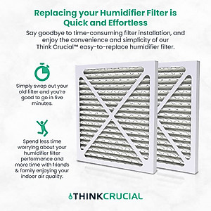 Crucial Air Purifier Filter – Compatible with Hunter® Brand Filter Part # 30931 – Models 30201, 30212, 301213, 30240, 30241, 30251, 30378, 30379, 30380, 30381, 30382, 30383 – Bulk Packs (2 Pack)