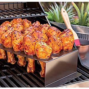 Nordic Ware 365 Indoor/Outdoor Chicken Leg Griller and Jalapeno Roaster