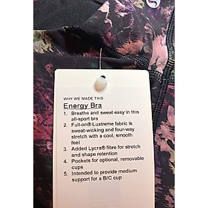 lululemon ENERGY BRA - FOIS (6) Multicoloured