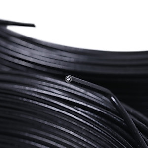 shayier Black Plastic Coated Garden Training Wire Plant Twist Tie (2 mm, Black)