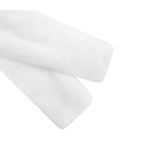 Lilax Girls Faux Fur Bolero Shrug Button Closure Cozy Dress Coat (8 Years, White)