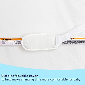 Graco Premium Contoured Changing Pad – GREENGUARD Gold Certified, Water-Resistant, Ultra-Soft Buckle Cover, Contoured Baby Changing Pad, Fits Most Standard-Size Changing Toppers, Non-Skid Bottom