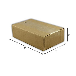 35 EcoSwift 7x4x3 Corrugated Cardboard Packing Boxes Mailing Moving Shipping Box Cartons 7 x 4 x 3 inches