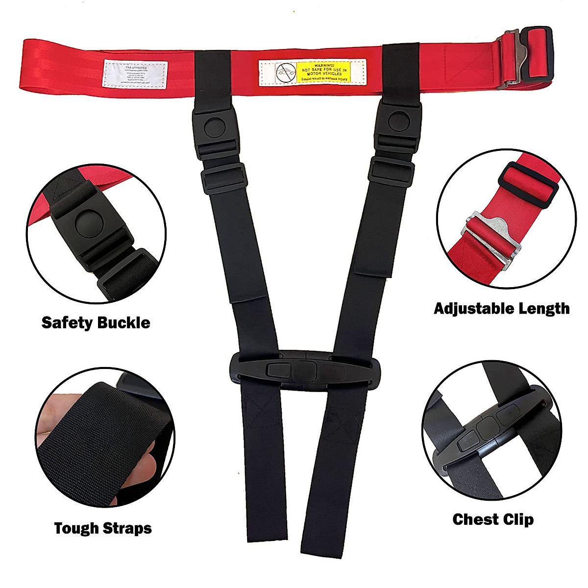 Child Airplane Safety Travel Harness, Safety Restraint System Helps Keep Your Child Safe, Child Aviation Flight Seat Device/Seat Belt Accessories for Child Travel