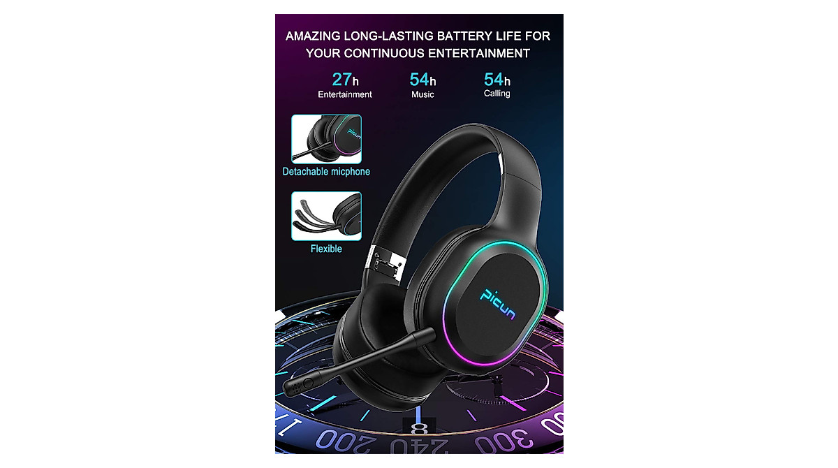Meseto Wireless Noise Cancelling Headphones - 60 Hours Playtime