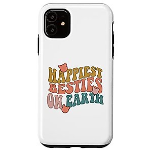 iPhone 11 Happiest Besties On Earth Cute Custom Park For Best Friends Case