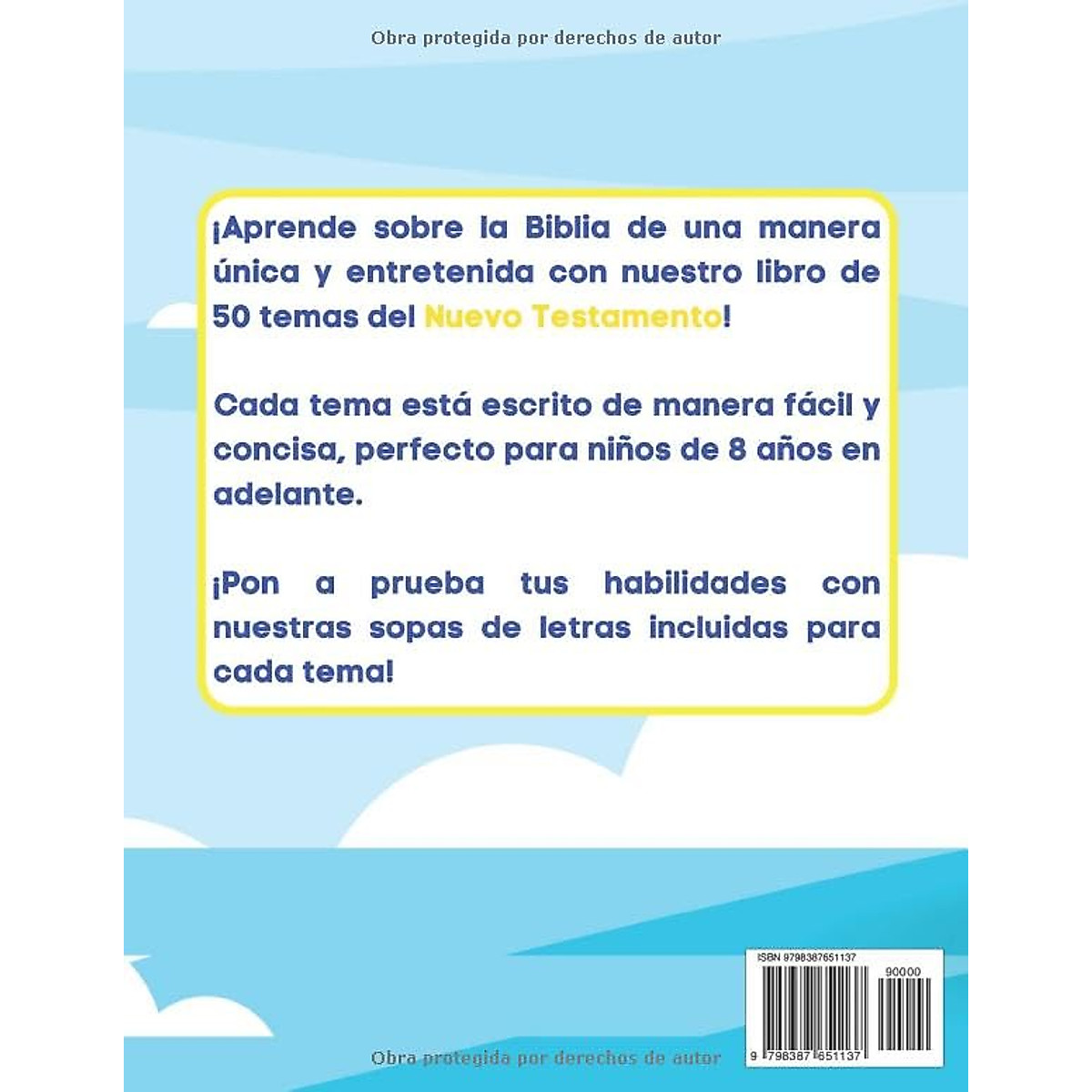 Juega y Aprede De la Biblia - Nuevo Testamento: 50 historia bíblicas con sopa de letras - Libro para niños en español (Libros Bíblicos para niños en español) (Spanish Edition)
