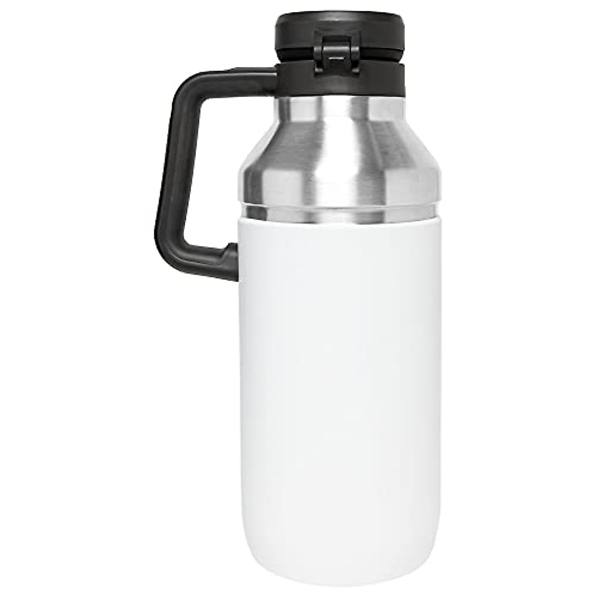 Stanley Go Growler, 64oz Stainless Steel Vacuum Insulated Beer Growler, Rugged Growler with Stainless Steel Interior, 24 Hours Cold and 4 Days Ice Retention