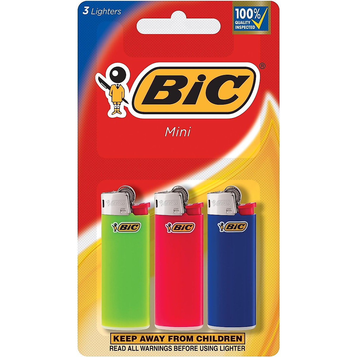 BIC Mini Lighter, 3 pk