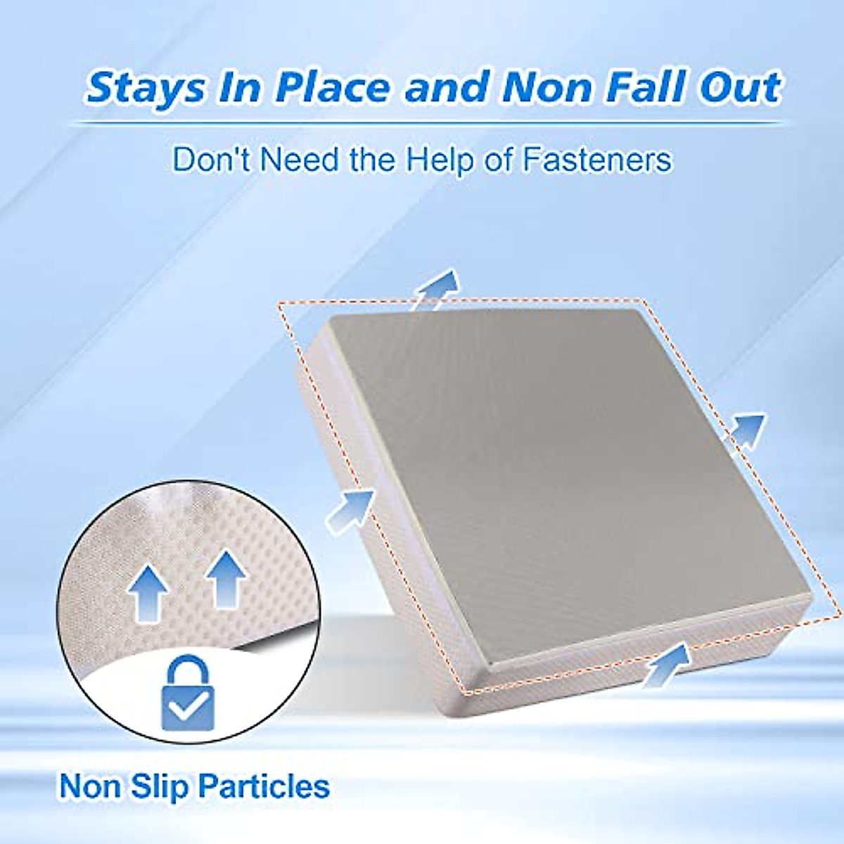 Safoner Waterproof RV Vent Insulator and Skylight Cover with Reflective Surface, Fits Standard RV Vents- 14x14 Inch (1 Pack)