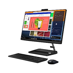 Lenovo IdeaCentre AIO 3 AMD All-in-One Computer, 24" FHD Display, Ryzen 5 5500U, 16GB RAM, 512GB SSD, DVD RW Drive, Windows 11