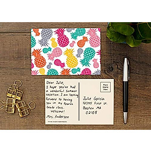 Teacher Created Resources Tropical Punch Pineapples Postcards