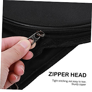 Generic Drum Pad Bag, Dumb Bag Storage Backpack Cases with Detachable Carrying Black Waterproof Oxford Fabric Pouch Holder for 12Inch and 8Inch Pads, EZM4R14DXK03859ZS8