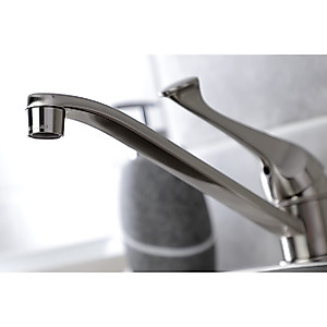Kingston Brass KB572SNSP 8" Centerset Kitchen Faucet, Brushed Nickel