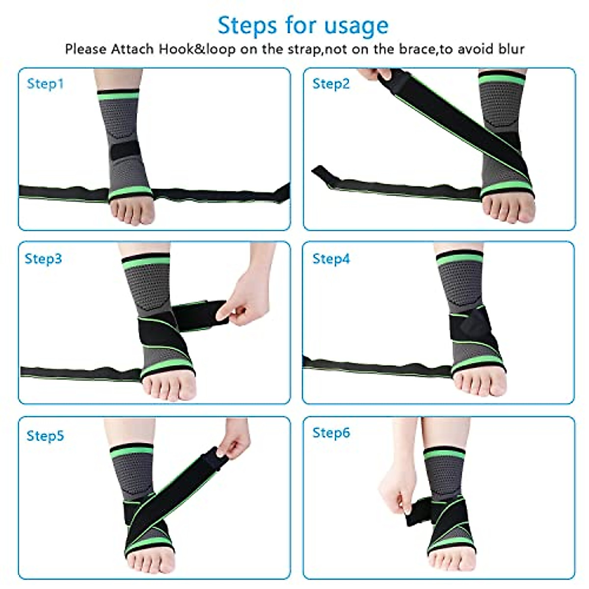 Dr A-Z Compression Foot Socks for Men & Women 2PCS - Sleeves Arch Support, Heel Spurs- Best Plantar Fasciitis Sleeves for Plantar Fasciitis Pain Relief, Heel Pain, & Treatment for Daily Use M-L - Pair