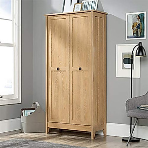 Sauder August Hill Storage Cabinet, L: 35.28" x H: 15.51" x W: 71.85", Dover Oak Finish